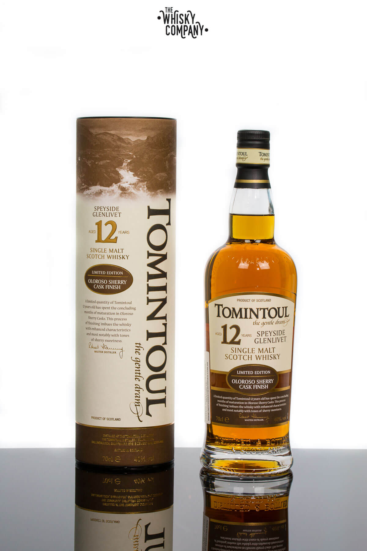 Tomintoul 12 Years Old Oloroso Sherry Cask Finish Speyside Single Malt ...