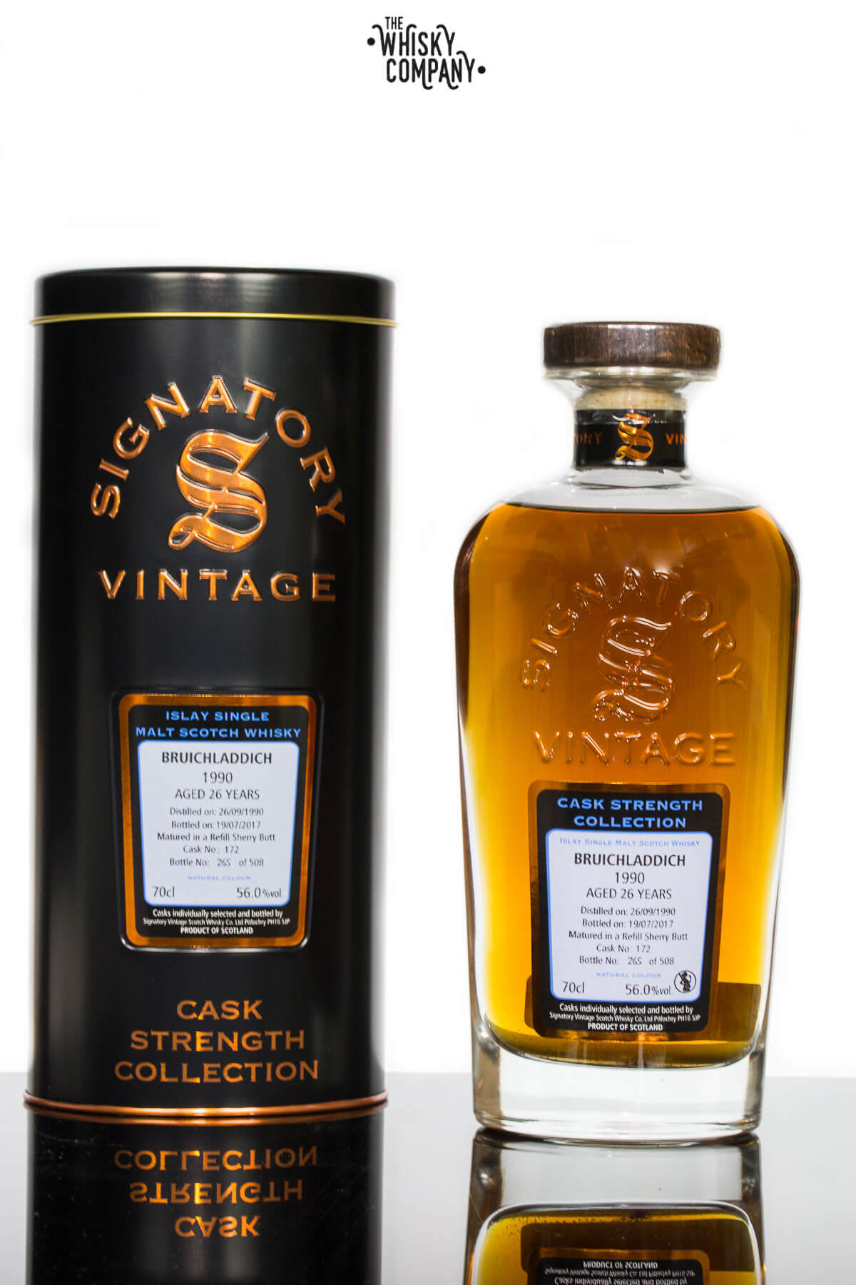Signatory Vintage 1990 Bruichladdich Aged 26 Years Islay Single Malt ...