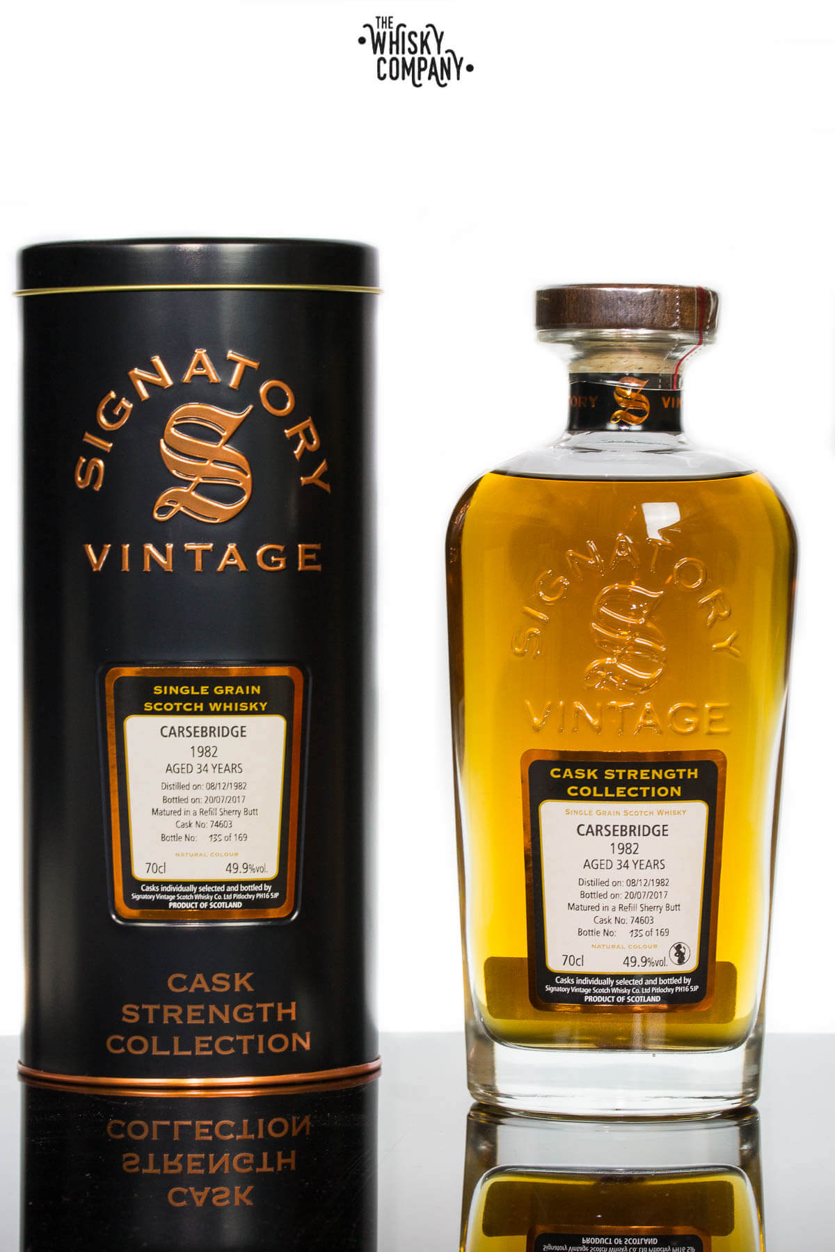 Carsebridge 1982 Aged 34 Years Single Grain Scotch Whisky - Signatory ...