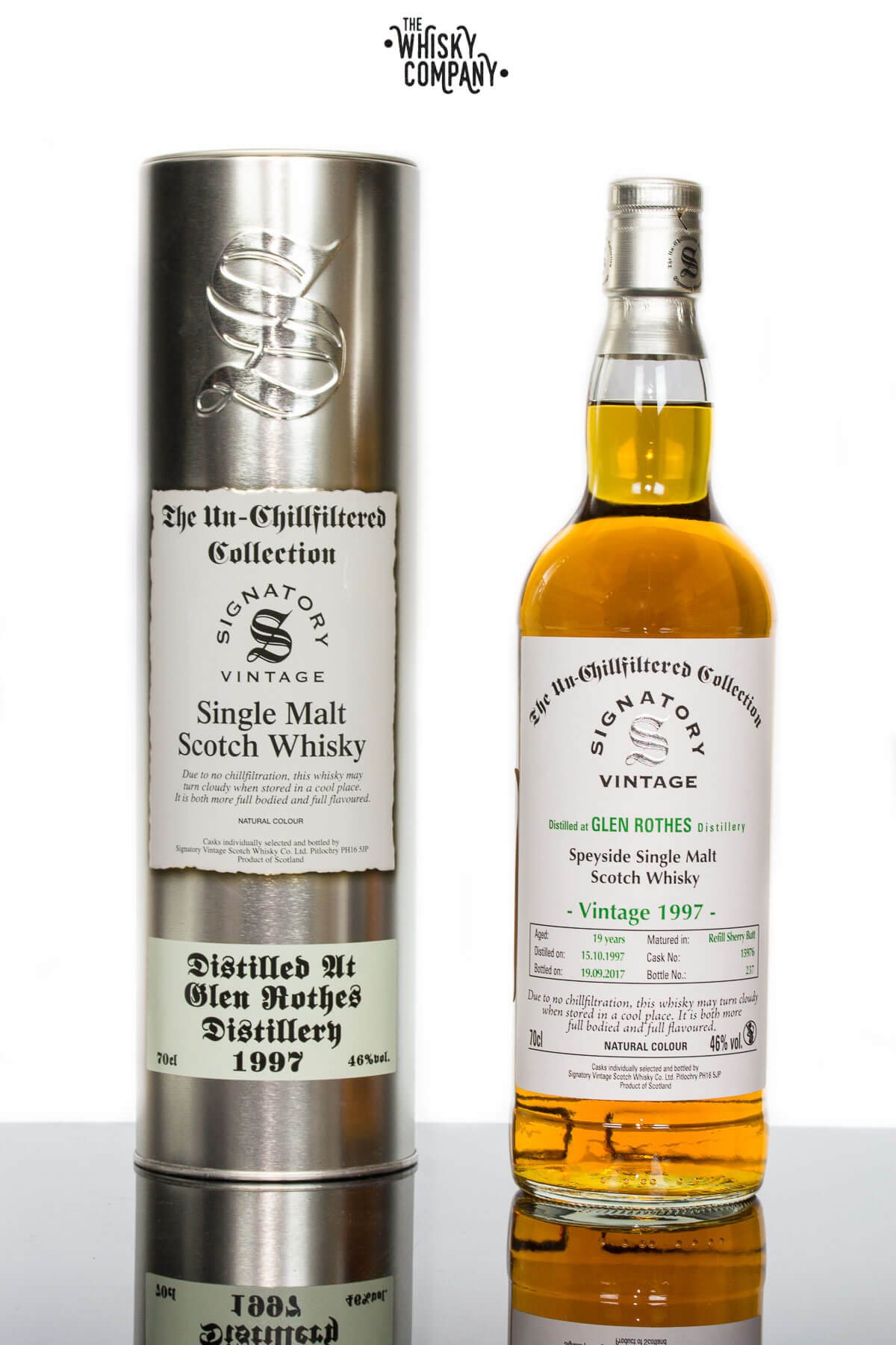 Signatory Vintage 1997 Glen Rothes 19 Years Old Single Malt Scotch ...