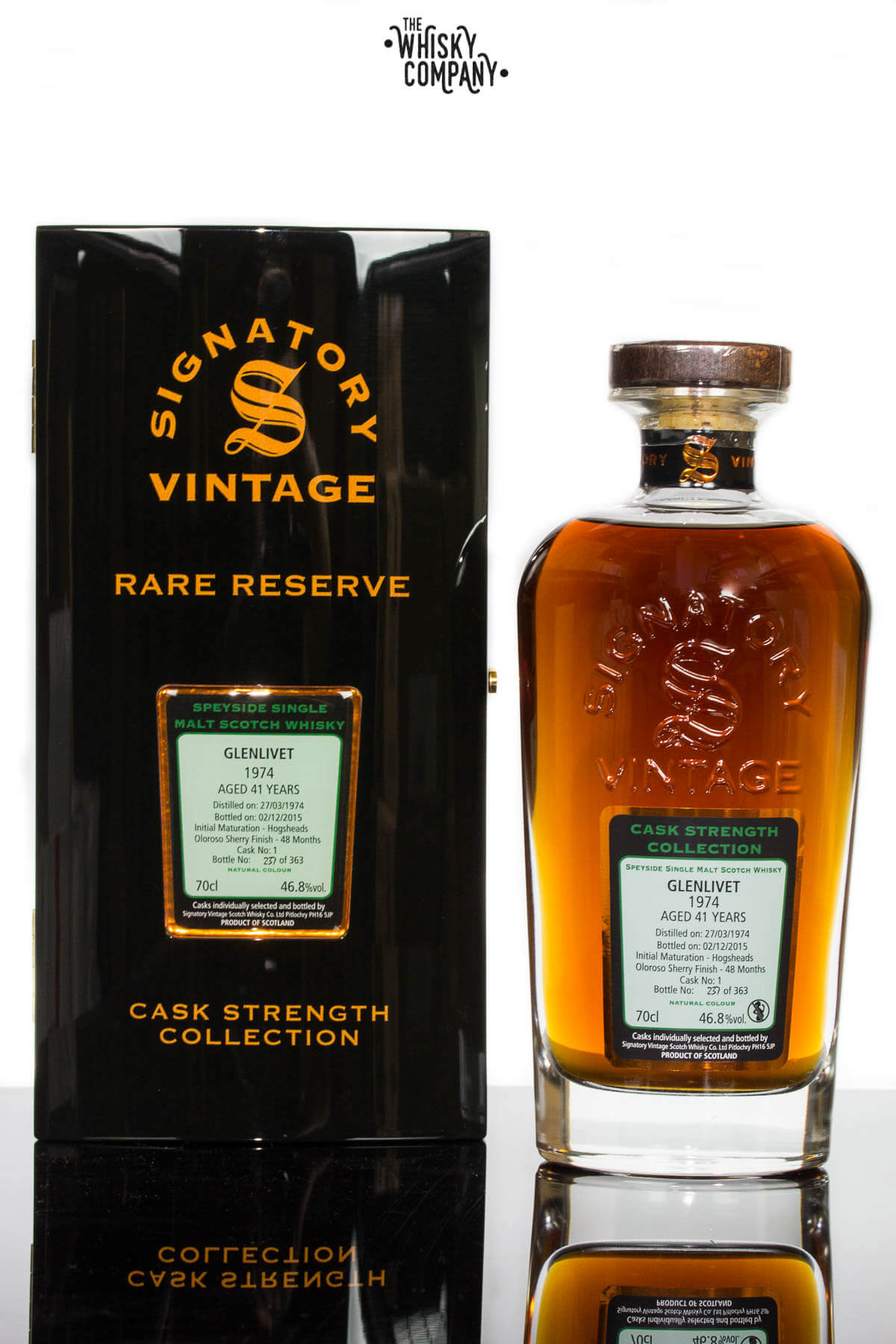 Signatory Vintage 1974 Glenlivet 41 Years Old Speyside Single Malt ...