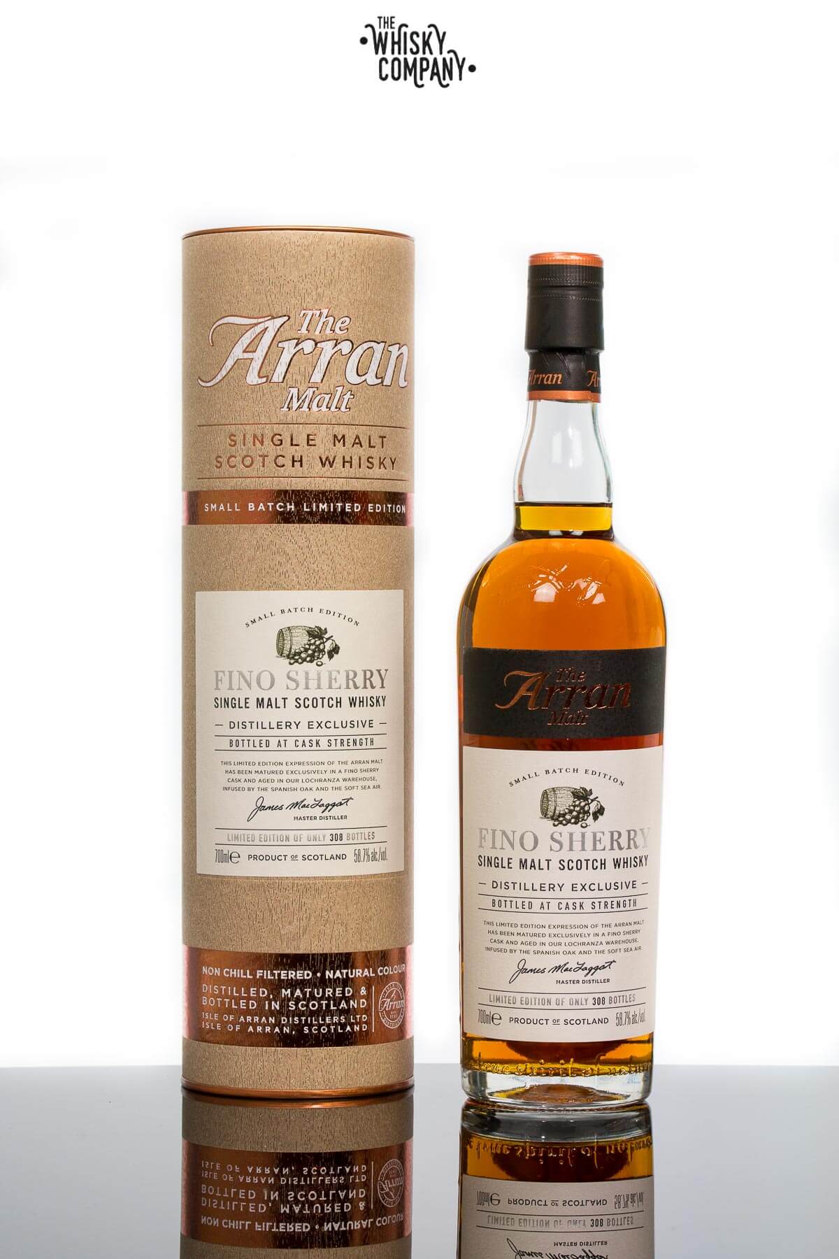 Arran Distillery Exclusive Fino Sherry Small Batch Single Malt Scotch ...