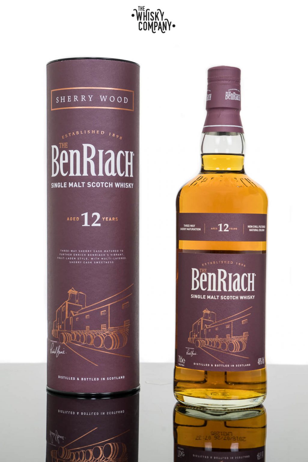 BenRiach Aged 12 Years | Sherry Wood Scotch Whisky | The Whisky Company
