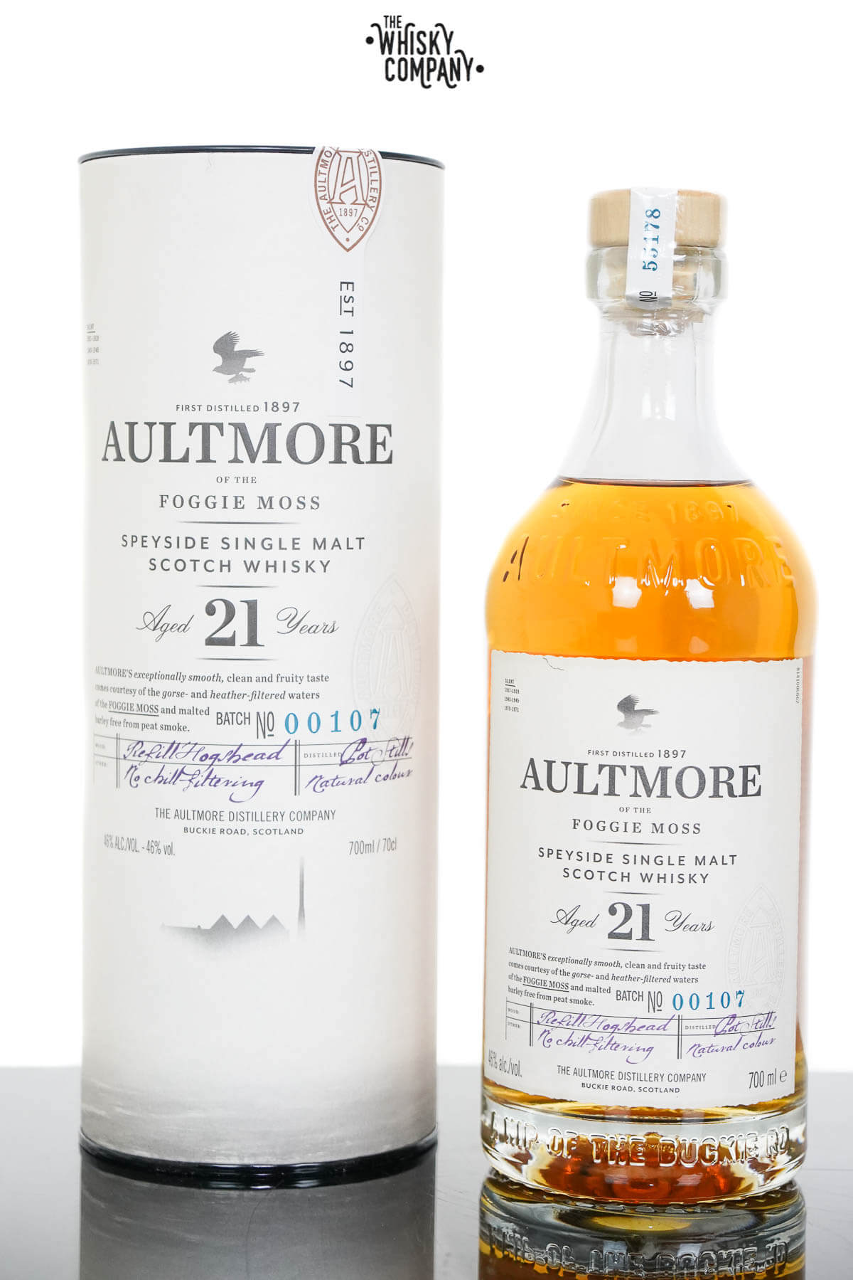 Aultmore 21 Years Old Single Malt Scotch Whisky (700ml) - The Whisky ...