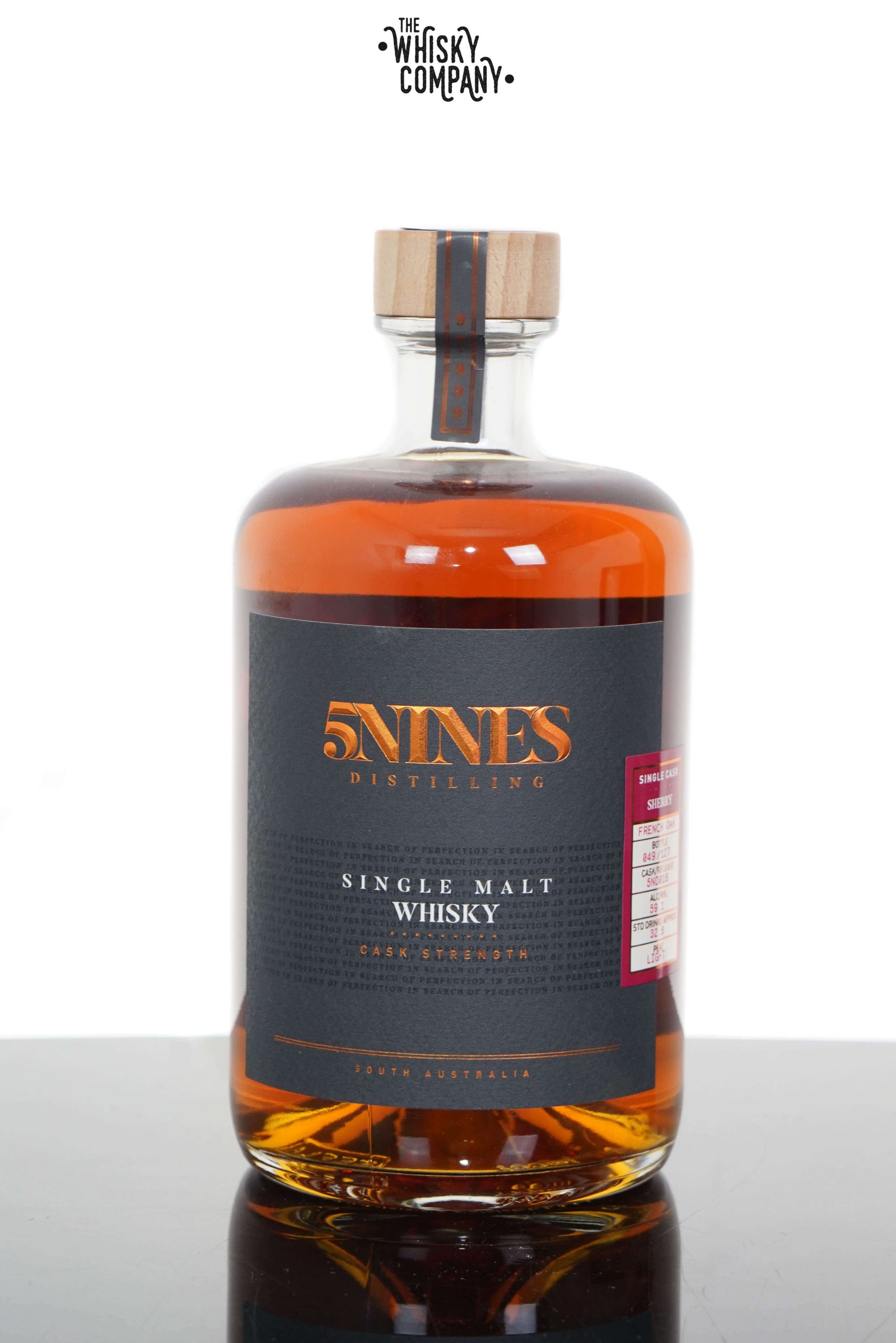 5Nines Single Cask Sherry Cask Strength | Australian Single Malt Whisky