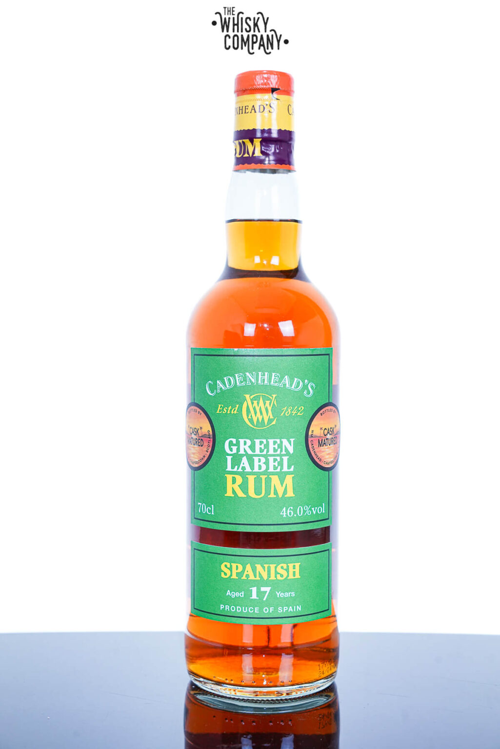 Spanish Green Label Aged 17 Years Cadenhead's Rum (700ml) - The Whisky ...